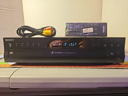 Sony CDP-CE500 5 Disc CD Player Changer Carousel Audio Disk USB REC CLEAN LENS! | eBay