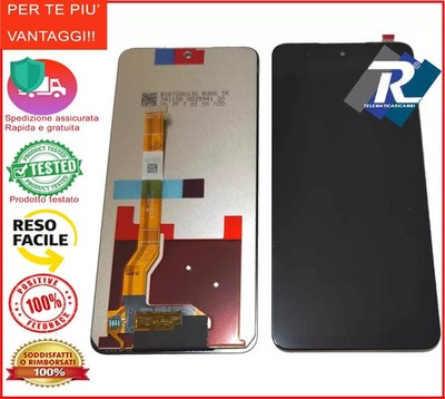 DISPLAY OPPO A58 4G CPH2577 SCHERMO LCD FRAME VETRO TOUCH SCREEN PARI ...