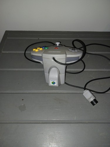 Original Nintendo 64 N64 Controller Model No. NUS-005 And Rumbler Pack ...