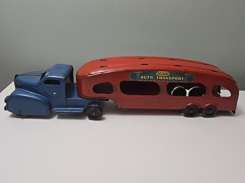 Vintage 1950's MARX Deluxe Auto Transport Car Carrier, 22" Overall ...