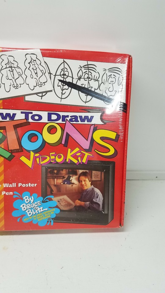 New BLITZ HOW TO DRAW COMIC STRIPS VIDEO TAPE KIT NEW SEALED BRUCE ...