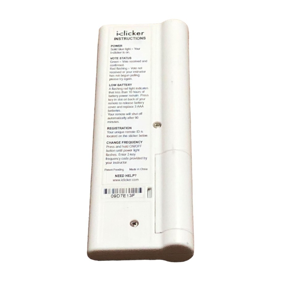 iClicker 1st Gen Classroom Student Response Remote Control System ...