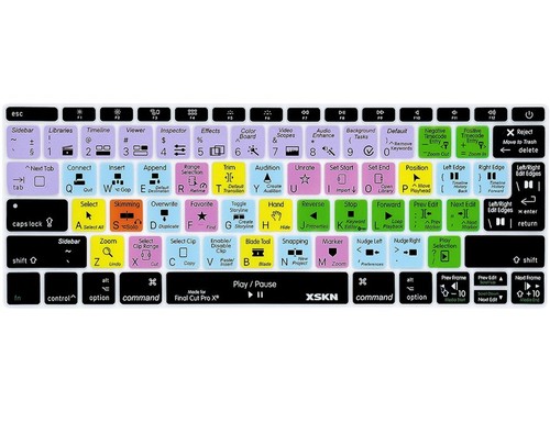 Final Cut Pro X Silicone Shortcut Keyboard Skins are Compatible with ...