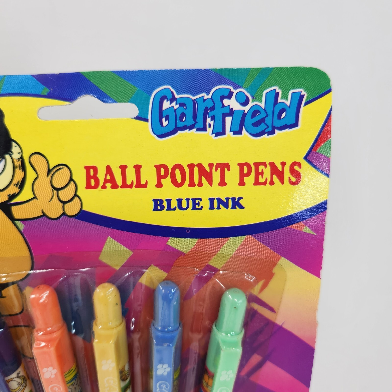 5 VINTAGE GARFIELD THE CAT BALL POINT PENS W BLUE INK BRAND NEW IN ...