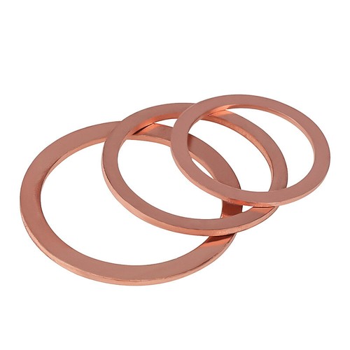Thick 2mm ID.40 mm~48mm Solid Copper Gasket Flat Ring Sealing Washers ...
