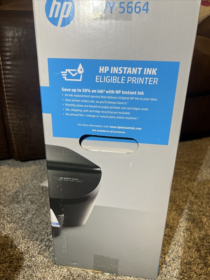 HP Envy 5664 Printer All-In-One Inkjet Color Wireless Print Scan Copy ...