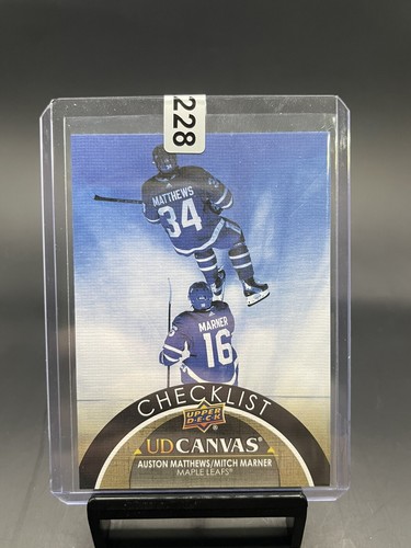 Auston Matthews/Mitch Marner Upper Deck Canvas Checklist 2021-2022 #C90 ...