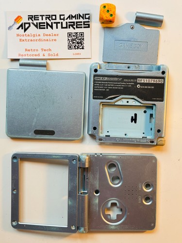 Nintendo Gameboy Advance SP AGS-101 Original Shell Label - Pearl Blue ...