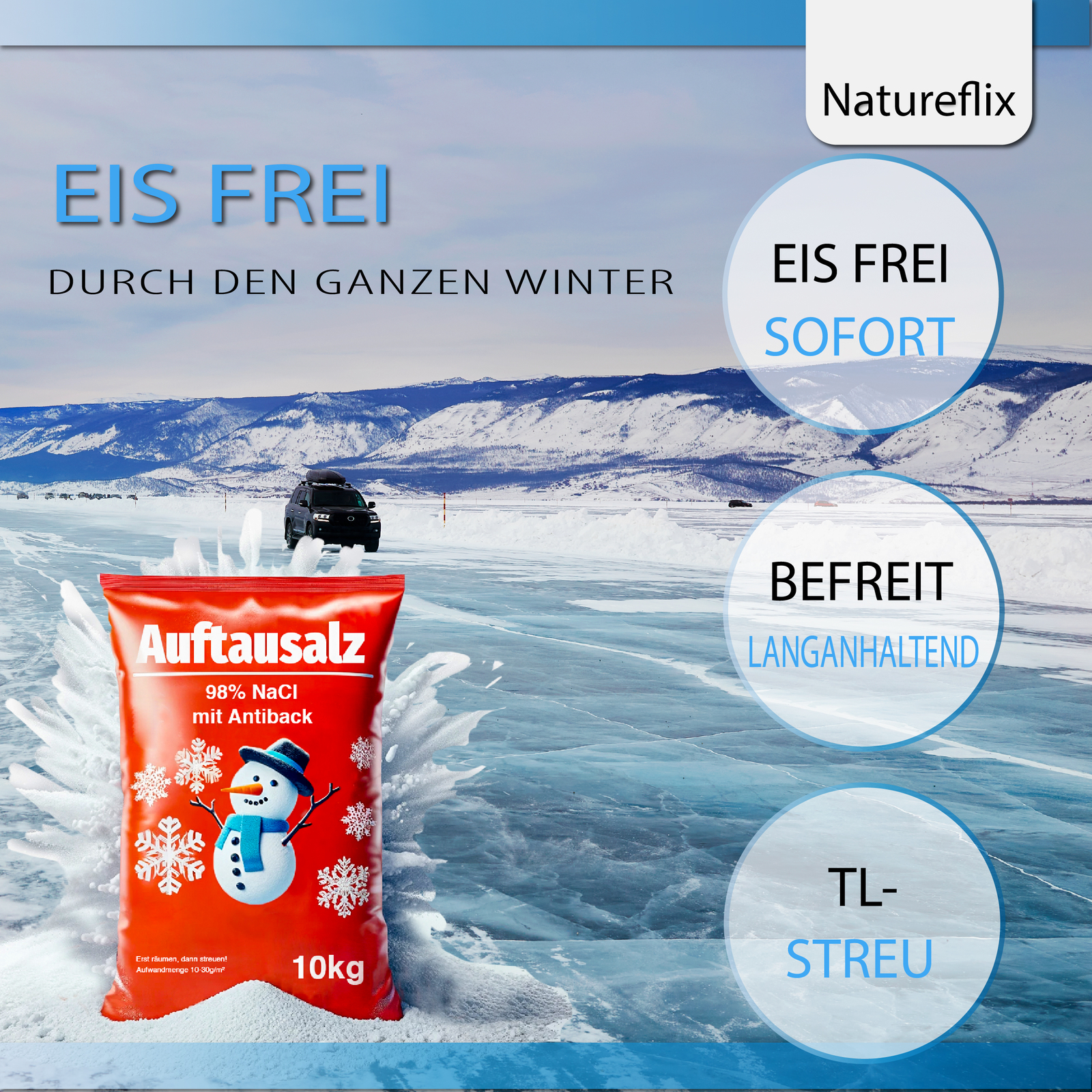 Streusalz Auftausalz Streugut 10kg | 20kg Sack Winterstreumittel aus 98 ...