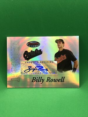 2007 Bowman's Best Prospects Orioles Baseball Card #BBP48 Billy Rowell ...