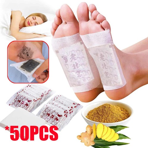 Detox FOOT Patches Pads Body Toxins Feet Slimming Deep Cleansing Herbal ...