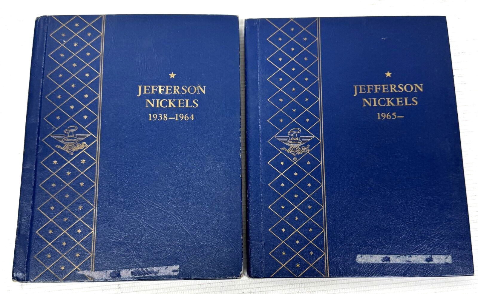 Lot of 2 Official Whitman Blue Coin Albums Jefferson Nickels 1938-1964 ...