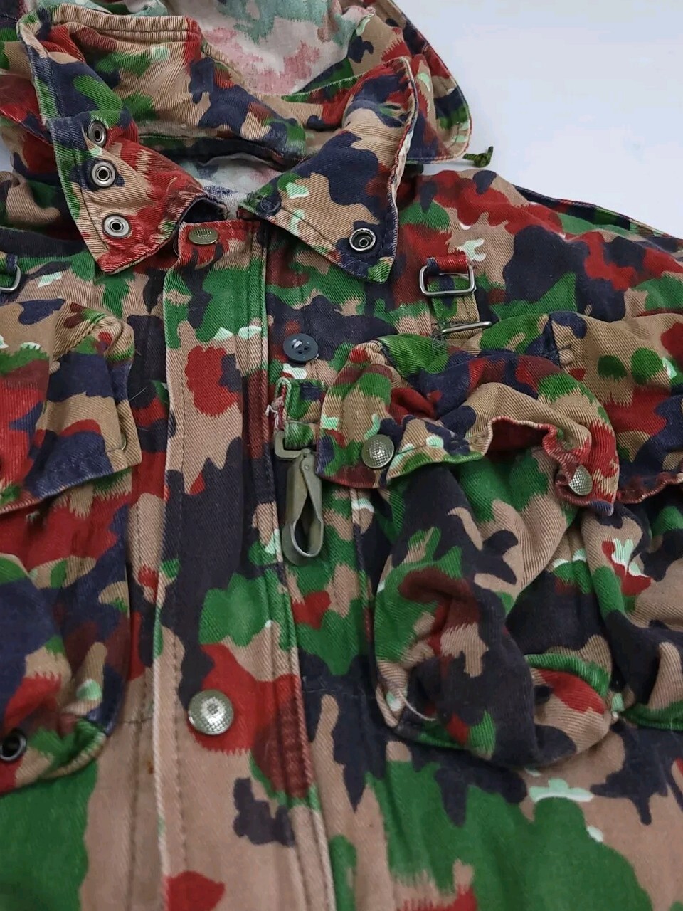 Vintage Swiss Army Camouflage Cargo Tech Military Jac… - Gem