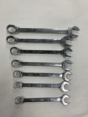 MAC TOOLS 7 PIECE Metric COMBINATION WRENCH SET 12 POINT - 11,12,13,14 ...