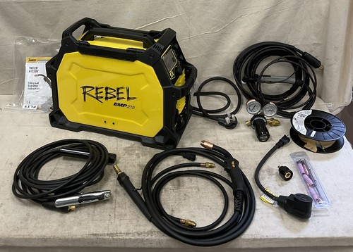 ESAB 0558102240 Multiprocess Welder Rebel EMP 215ic MIG/Stick/TIG Pack ...
