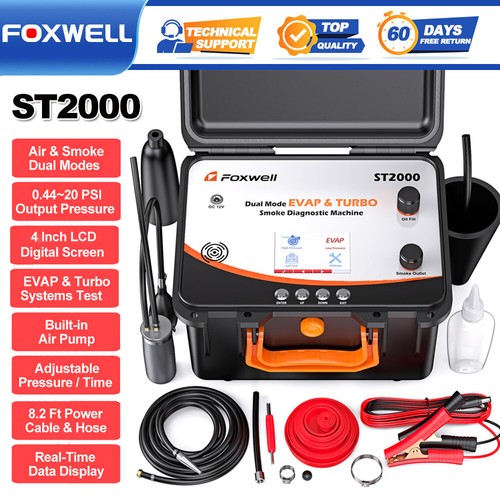 Auto EVAP Diagnostic Smoke Machine FOXWELL ST2000 Adjustable Pressure | eBay