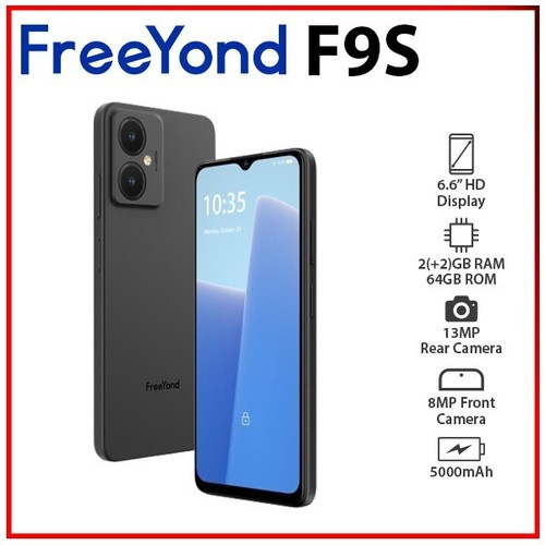 NEW Freeyond F9S 2GB+64GB 4G BLACK Octa Core Unlocked Android Mobile ...