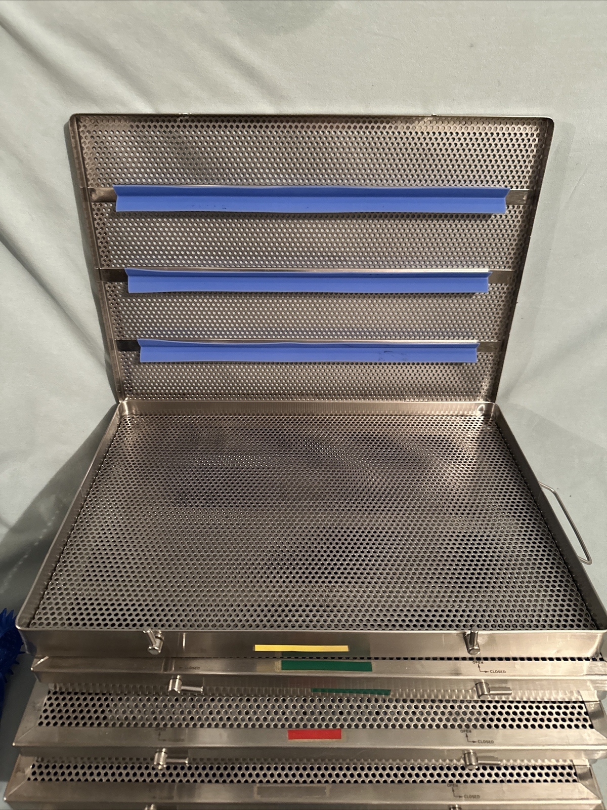 X Medin Micro Instrument Stainless Steel Sterilization Tray 15”x10 ...