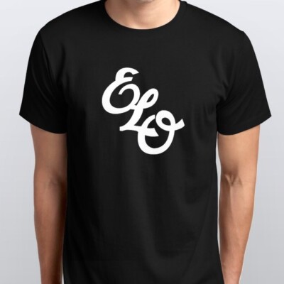 ELO T-SHIRT All sizes S M L XL XXL colours Black, White electric light ...