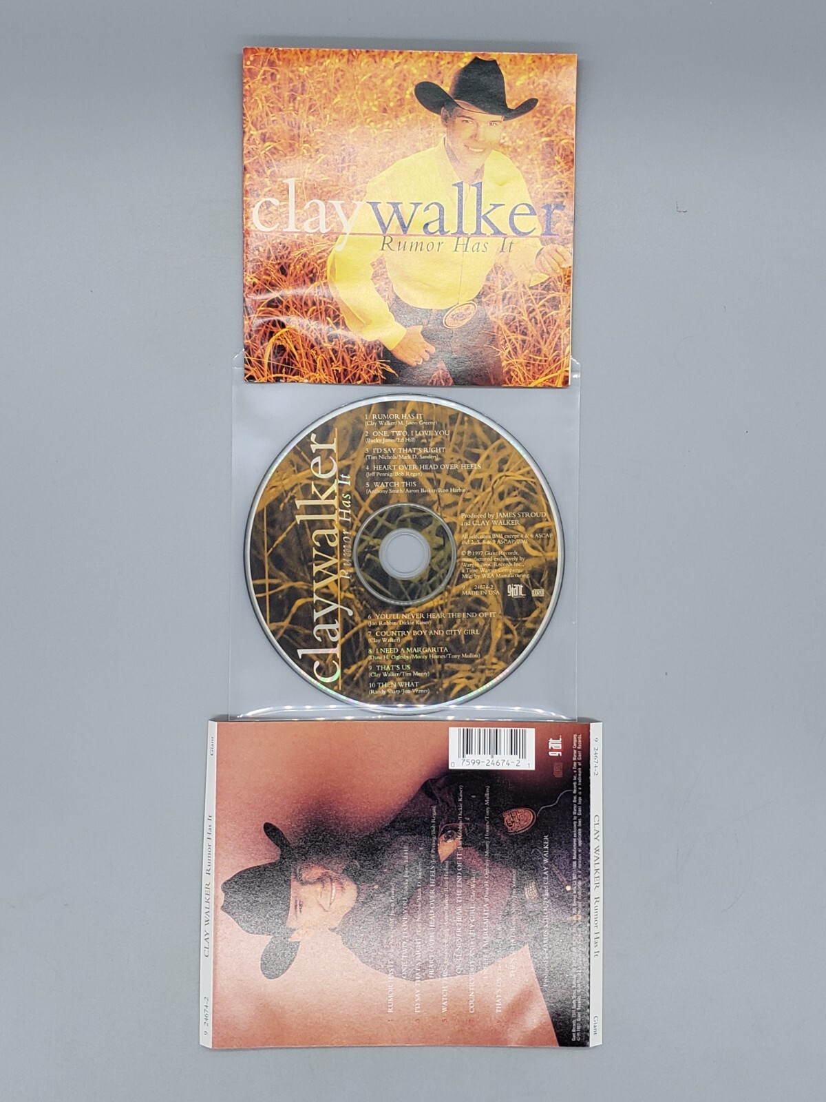 Rumor Has It by Clay Walker (CD, 1997) No Case No Tracking 75992467421 ...