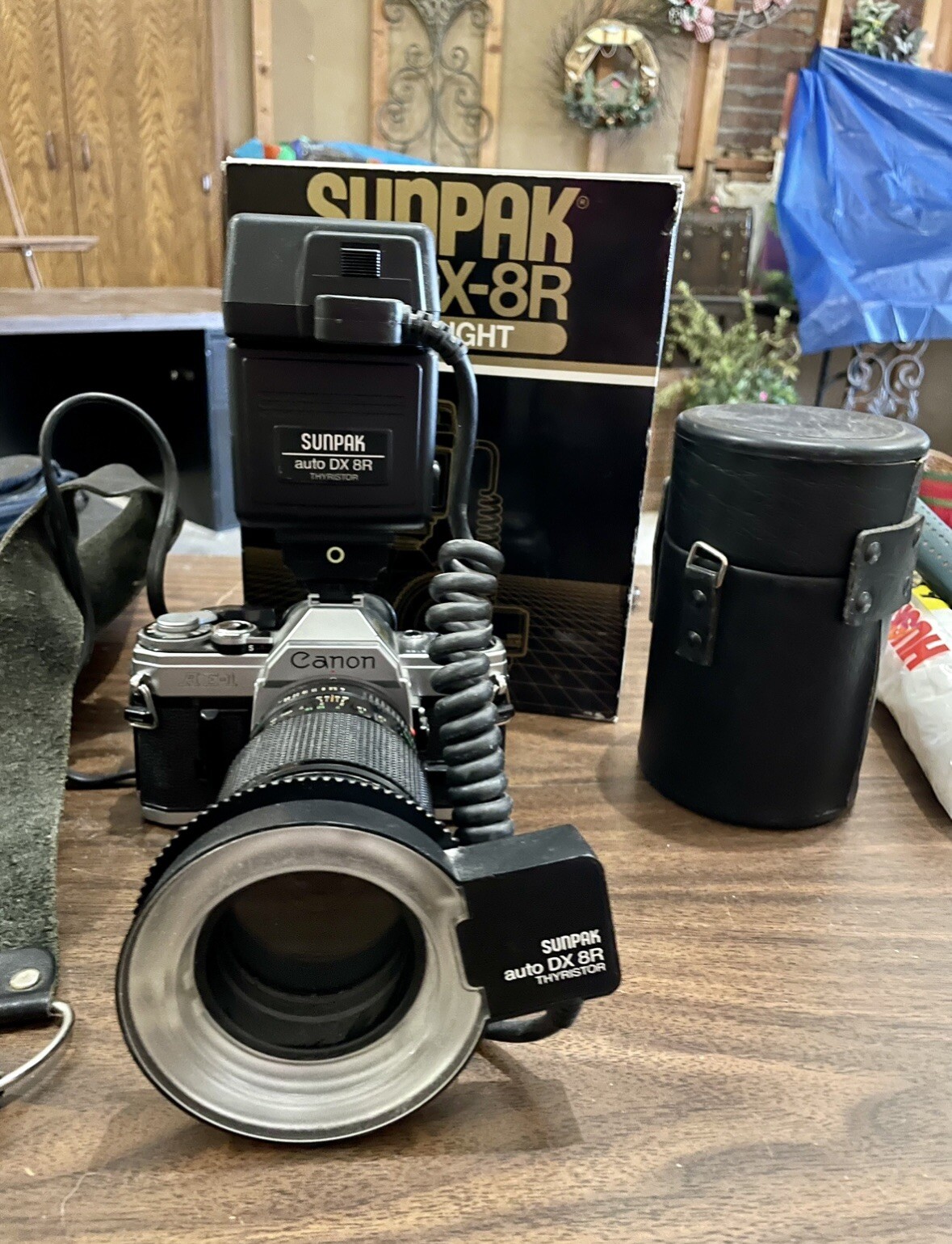 Cannon Camera With Lenses, Ring Light, And Cases. All Functioning ...