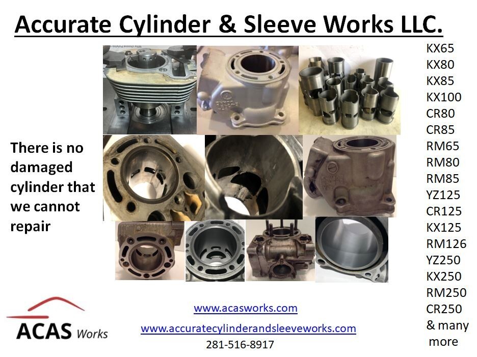 2003-2007 CR85 Cylinder Jug Resleeve Service | Piston Kit Available ...