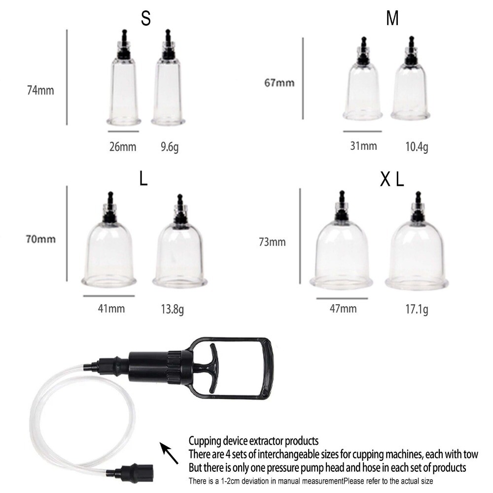 8PCS Nipple Sucker Clamps Breast Clit Pump Vacuum Suction Cup Sex Toys ...