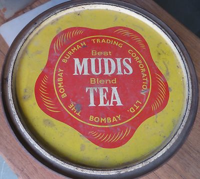 Advertise Litho tin box best Mudis Blend Tea Circa 1960 Bombay burmah ...