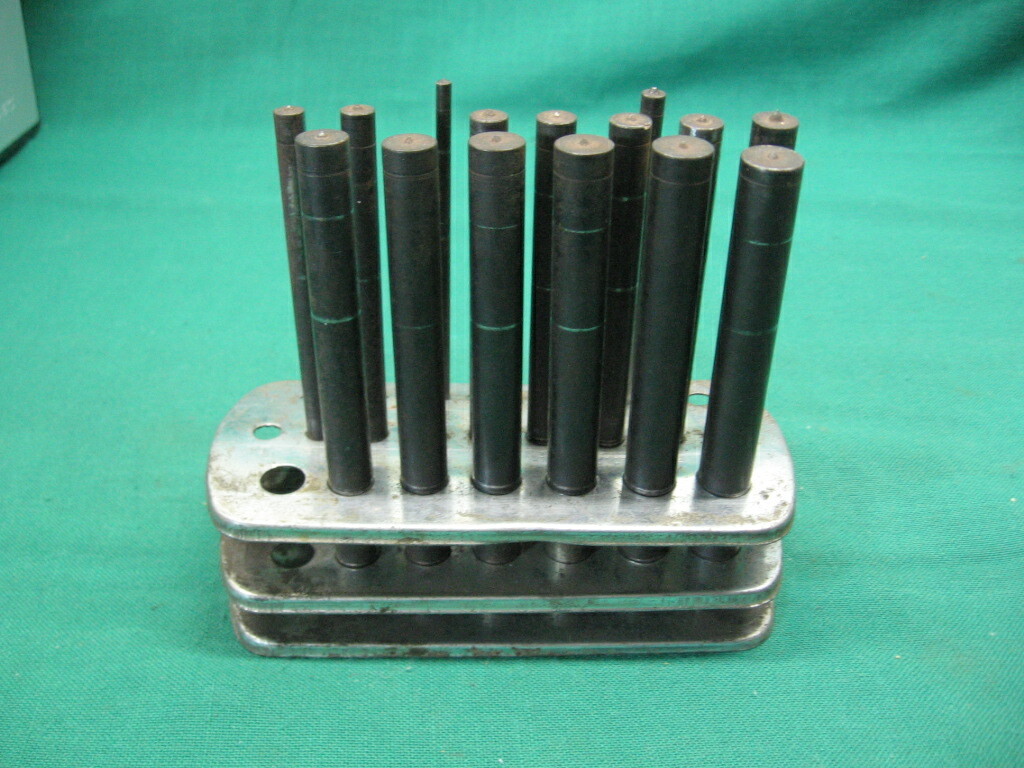 Vintage Partial Transfer Punch Set Center Round Hole Transferring; 16 ...