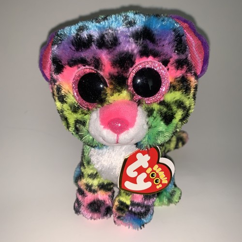 Ty Beanie Boos DOTTY Leopard Glitter Eyes 6" Beanbag Plush Stuffed Toy ...