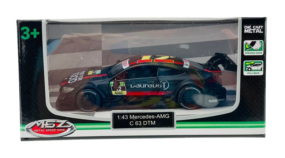 MSZ Mercedes-AMG C 63 DTM BLACK 1:43 DIE CAST METAL MODEL NEW IN BOX ...