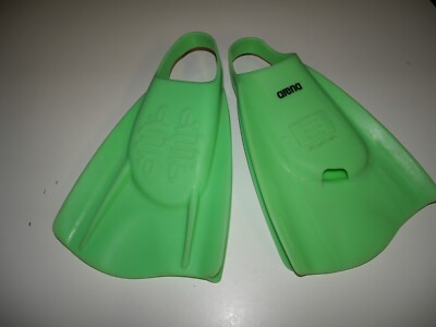 Arena Unisex Adult Training Fins Powerfin Pro Swim Flippers US 11-11.5 Green | eBay