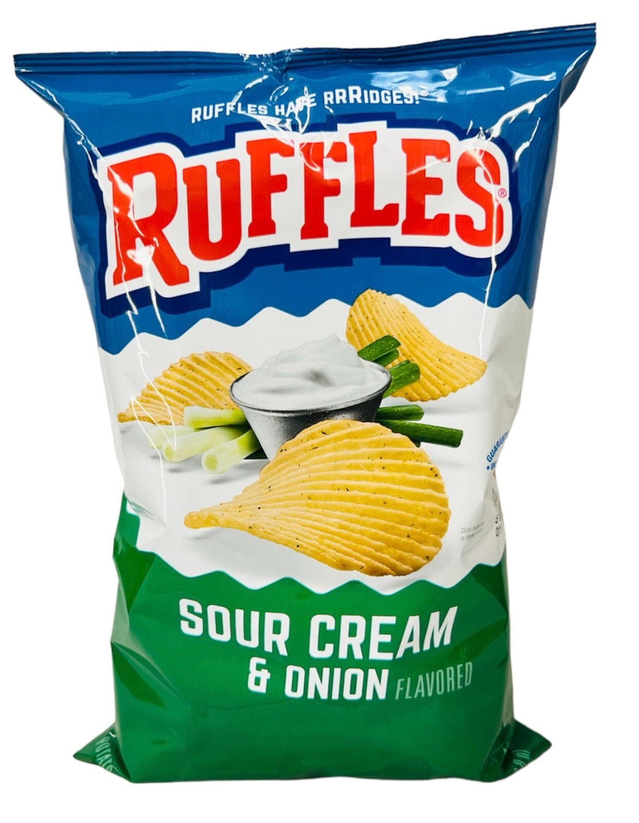 Ruffles Sour Cream & Onion Ridged Potato Chips Frito Lay 8 oz for sale ...