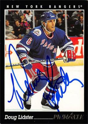 Doug Lidster autographed Hockey Card (New York Rangers, SC) 1993 ...