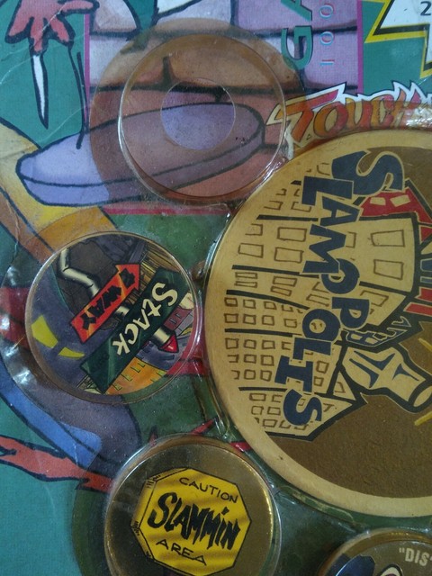Slamopolis TNT Kaps Pogs Game Pak Slammers RARE VHTF Early Set Made in ...