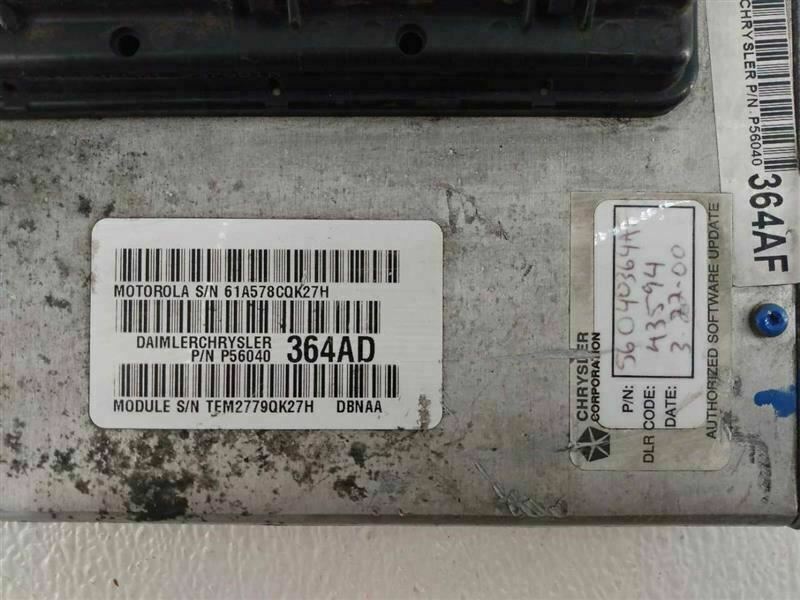 2000 DODGE DURANGO ECM ECU PCM Engine Control Computer Module OEM | eBay