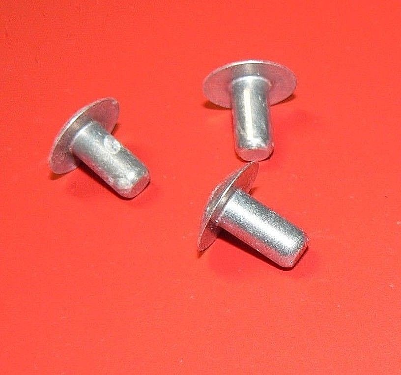 1/4" x 1/2" Full Brazier Head Solid Aluminum Rivet - 2117 T4 (Hard ...