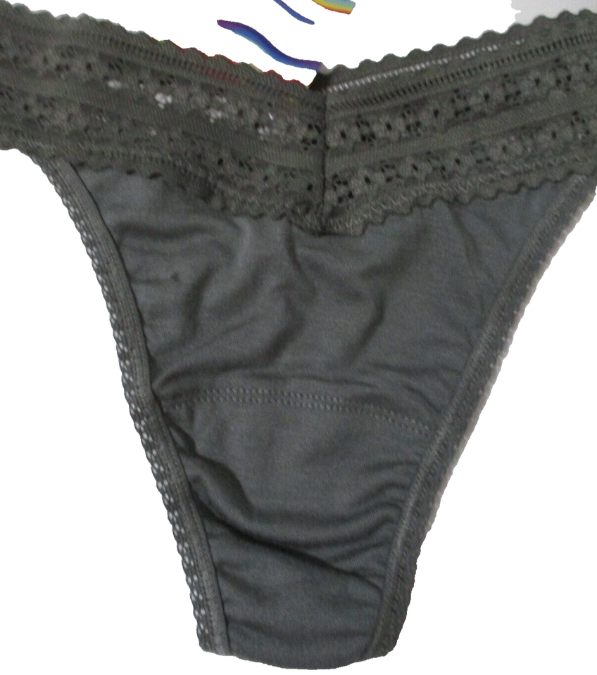 HANKY PANKY ONE SIZE OS THONG 631104 ORIGINAL RISE DREAMEASE DARK GRAY ...