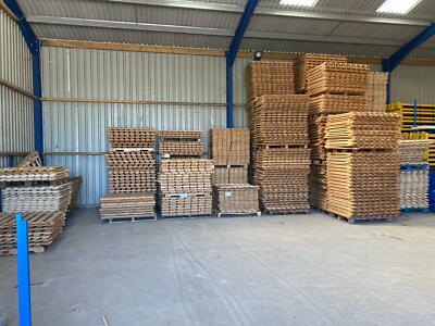 Slatted Wood Decking Boards Used Pallet Racking Shelving | eBay UK