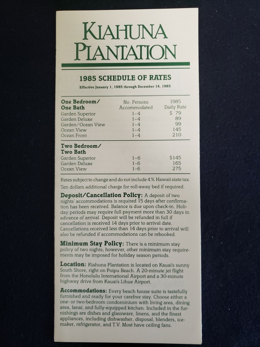 Kiahuna Plantation Building Map