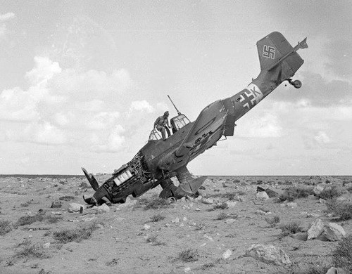 WWII B&W Photo Luftwaffe Ju-87 Stuka Crash WW2 World War Two Germany ...