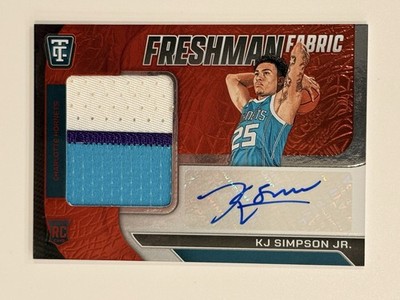 2024-25 Panini Totally Certified - Freshman Fabric Signatures KJ ...