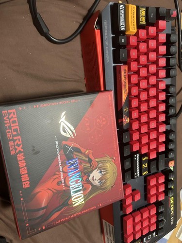 ASUS ROG Strix Scope RX Gaming Keyboard - Eva Unit 02 Keycaps RGB | eBay