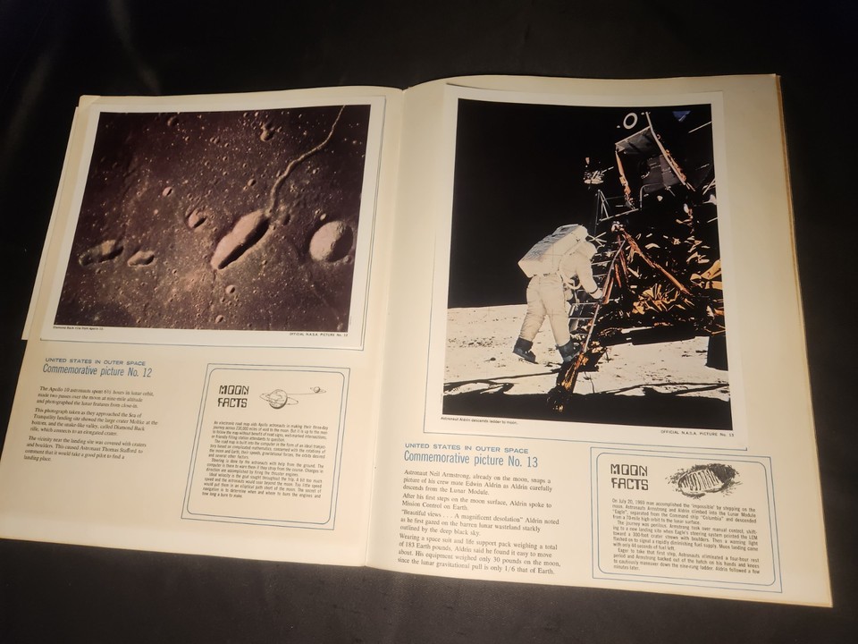 1969 NASA Commemorative Photo Album - Apollo Flights 8, 9, 10, 11 - w ...