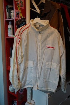 VTG CANON FULL ZIP LIGHTWEIGHT JACKET HORIZON TAG USA MADE OFF WHITE ...