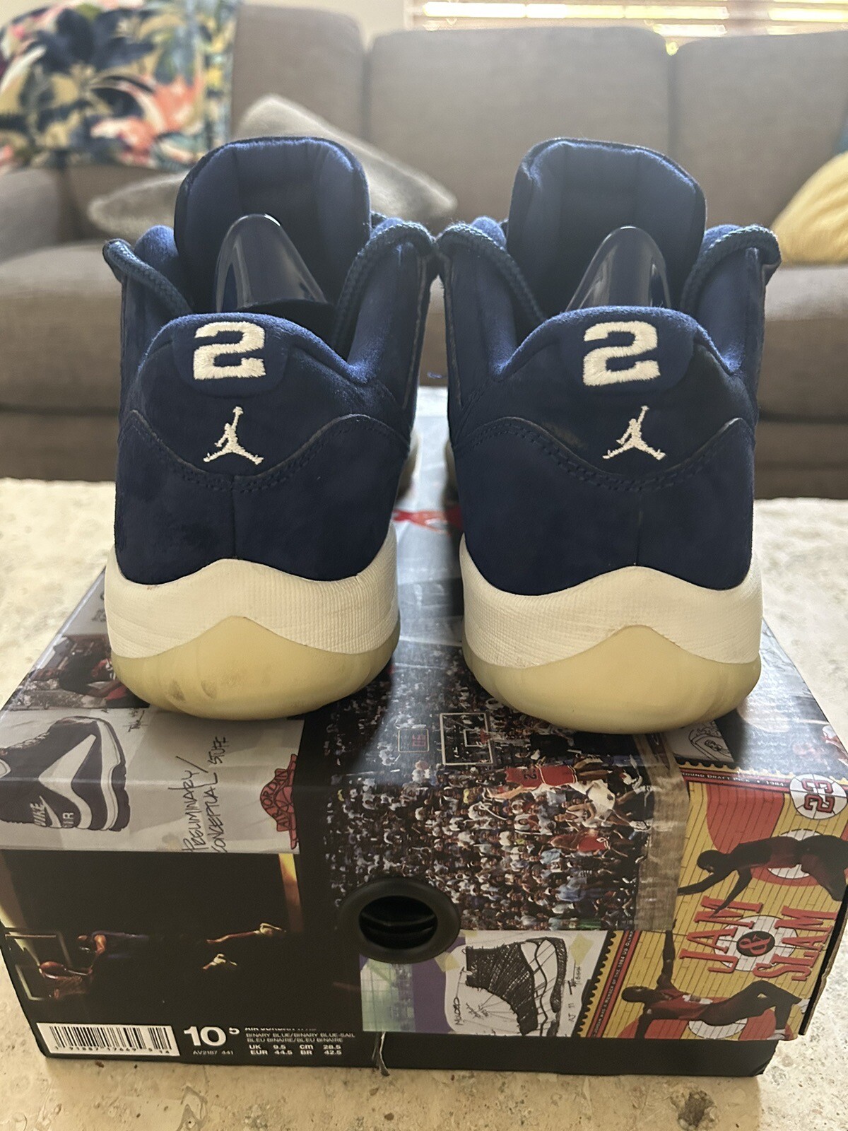 Air Jordan 11 XI Retro Low Jeter RE2PECT Shoes Size 10.5 Binary Blue ...