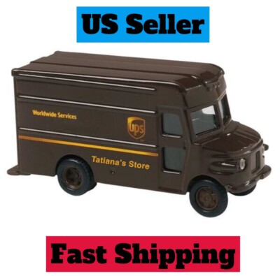 UPS Truck Package Car Brown United Parcel Service Metal Diecast Free ...