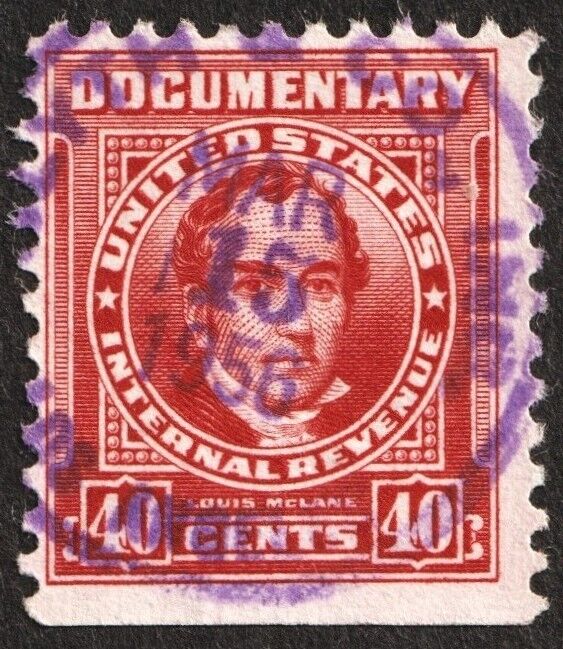 PAPER-GEM: scott#R663 US documentary revenue stamp usa 1954 son cds ...