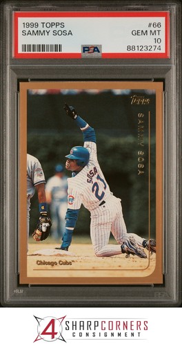 1999 TOPPS #66 SAMMY SOSA CUBS PSA 10 B3979495-274 | eBay