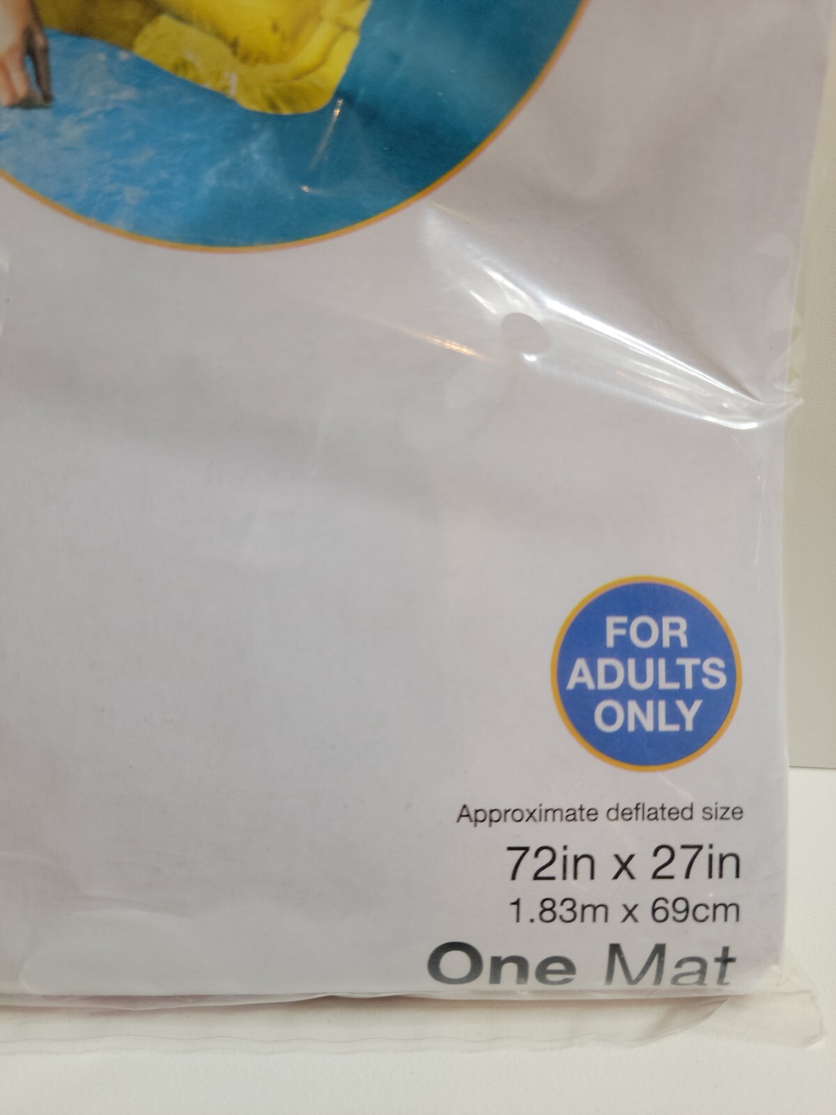 INTEX Economat 72”x27” Inflatable Adult Float Mat Yellow #59703AS New ...